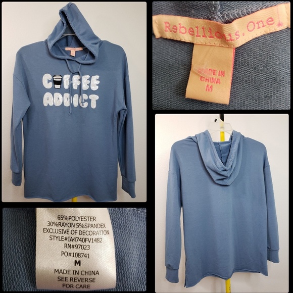 Rebellious One | Tops | Rebellious One Woman Hooded Jacket Size Medium ...